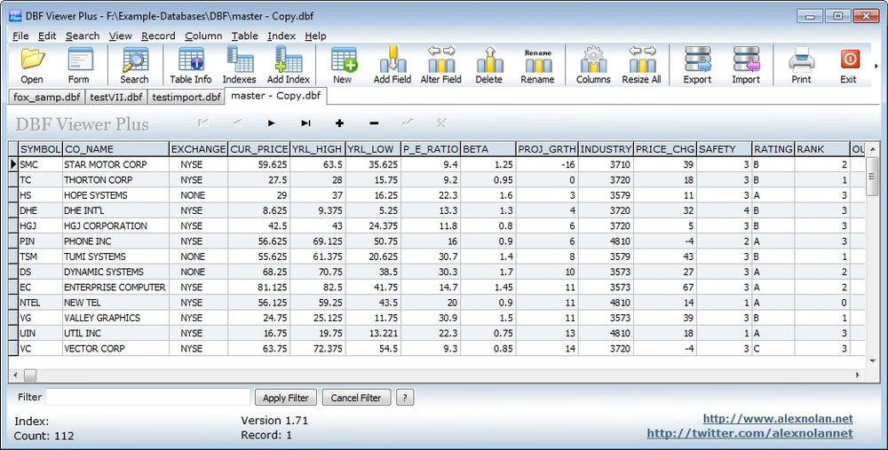 Топ-5 бесплатных просмотрщиков файлов DBF для ОС Windows