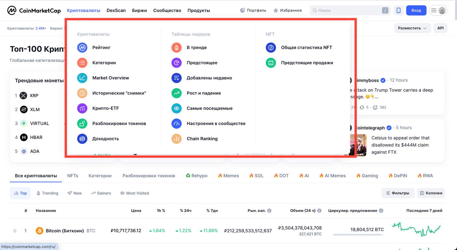 CoinMarketCap (CMC): как работает агрегатор